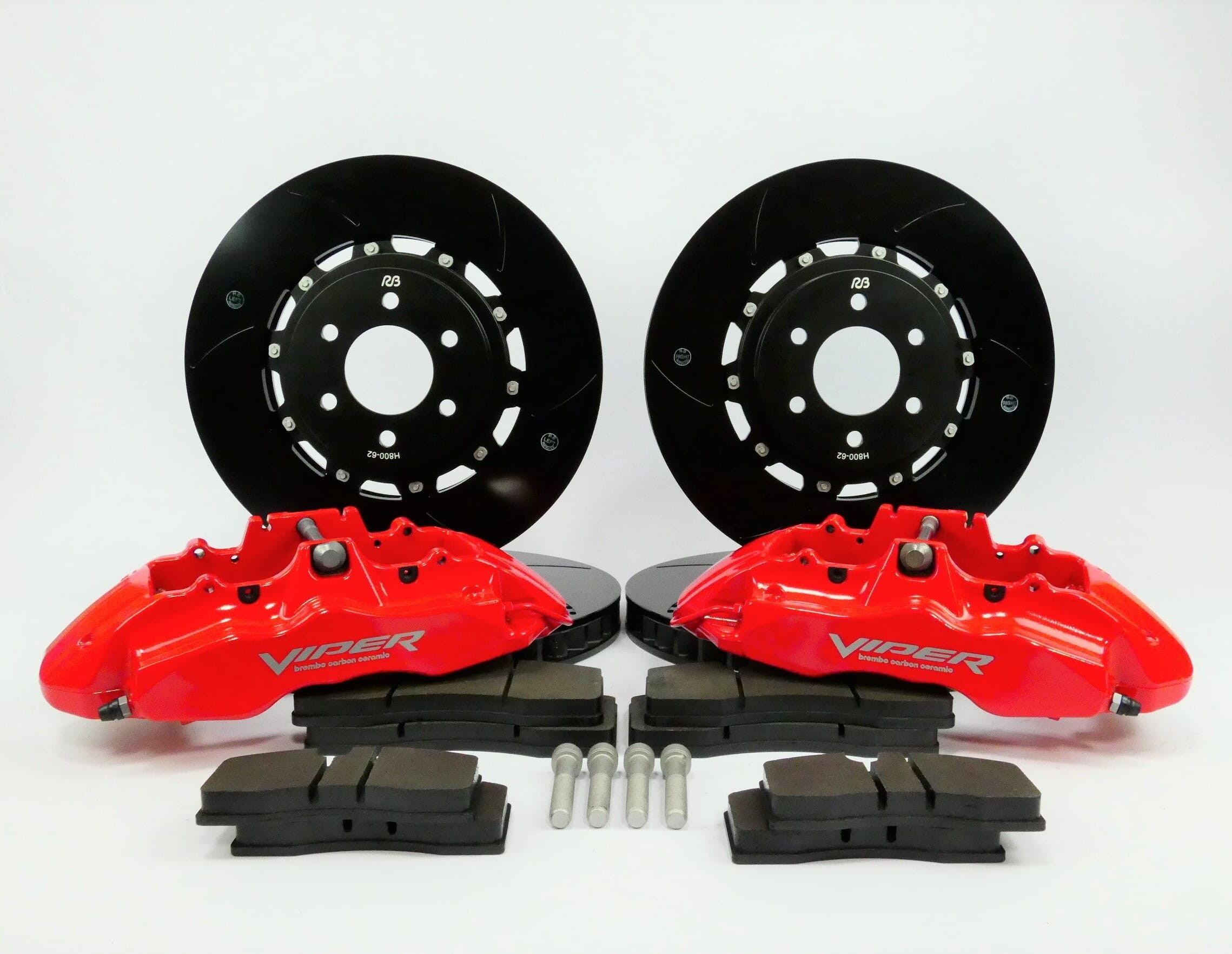 RB BBK Rotor Kit (390/355) for Viper G3-G5 Retrofit to ACR-E 6 Pot CCB ...