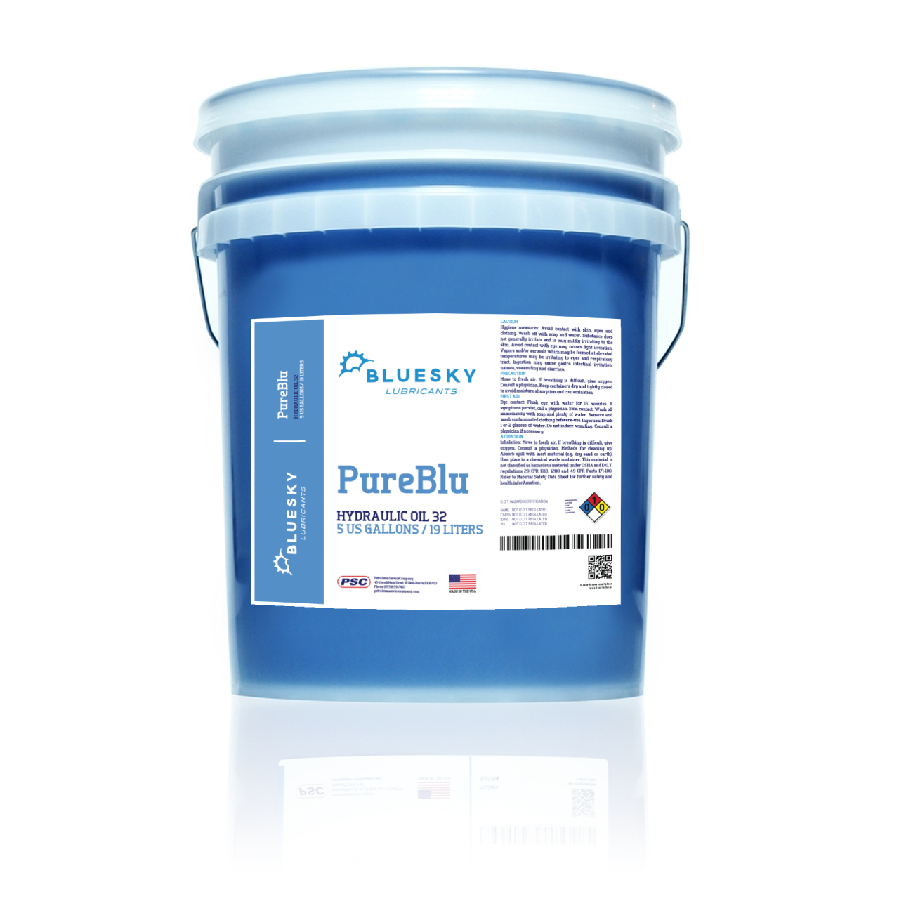 Buy BlueSky PureBlu Hydraulic Oil 32 with Dye Here