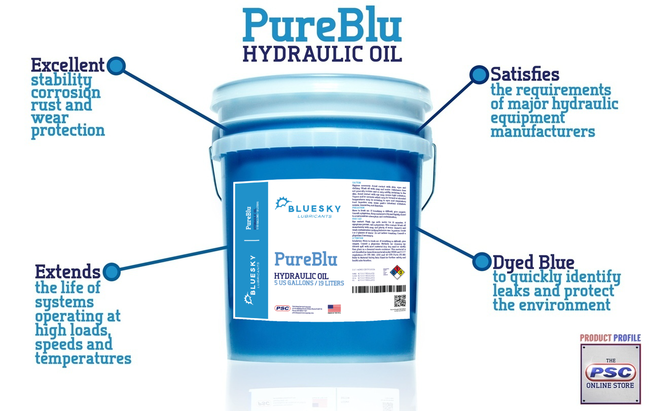 Buy BlueSky PureBlu Hydraulic Oil 32 with Dye Here