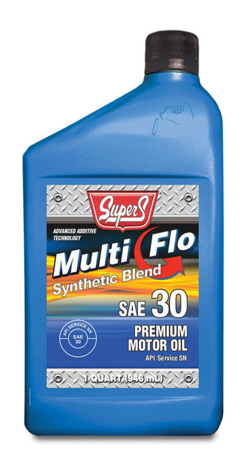 Buy Super S Multi-Flo Synthetic Blend SAE 30 Detergent Motor Oil Here