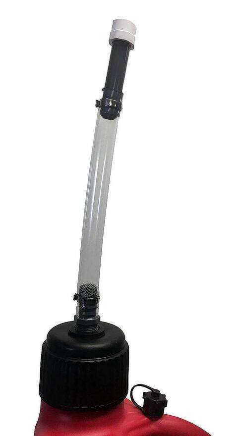 Sunoco Blue 5 Gallon Racing Fuel Jug with Deluxe Hose Kit