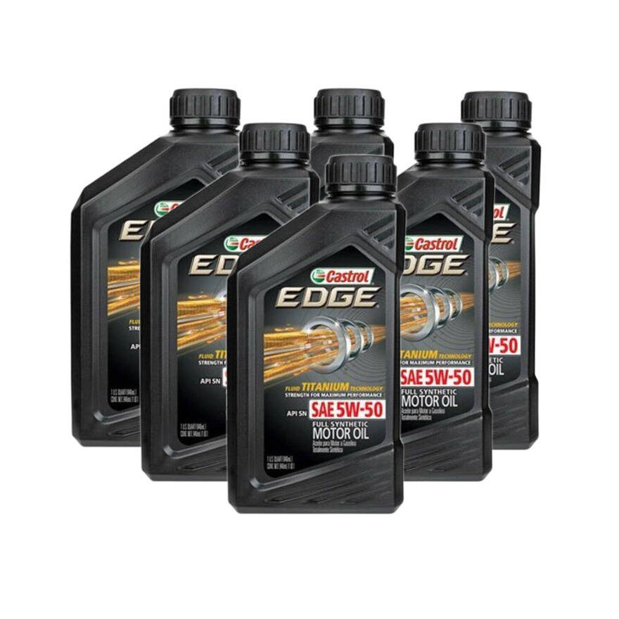 Buy CASTROL EDGE Full Synthetic SAE 5w-50 Racing Motor Oil Here