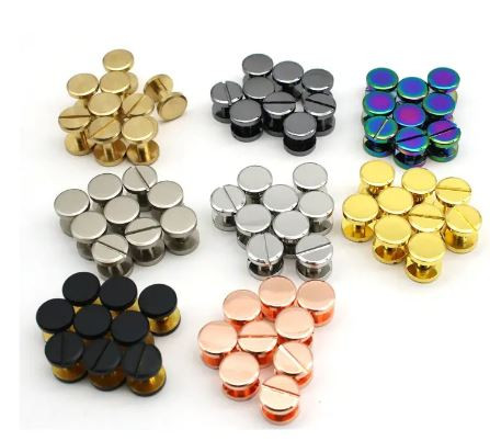Chicago Screws, 4mm, 5mm, 6mm, Solid Brass Fasteners