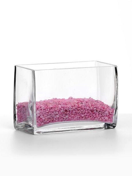 Glass Rectangular Tank Vase 10 cm | Glass Cubes and Troughs | Country ...