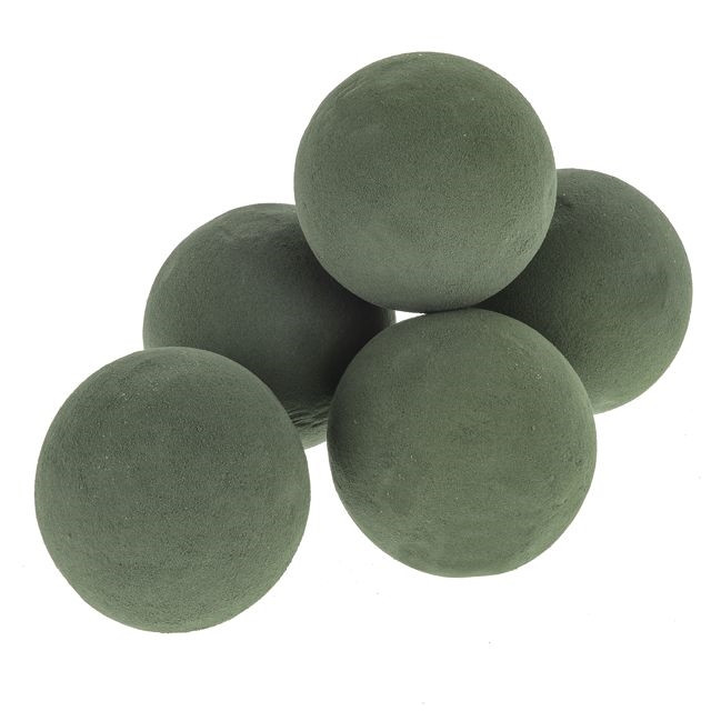 Wet Foam Spheres 12 cm 5 Pack - Country Baskets