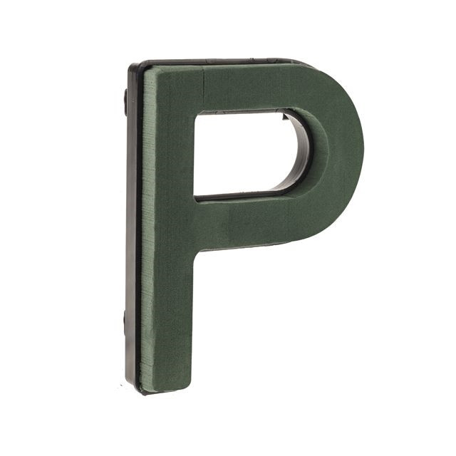 Foam Letter P Plastic Backed - Country Baskets