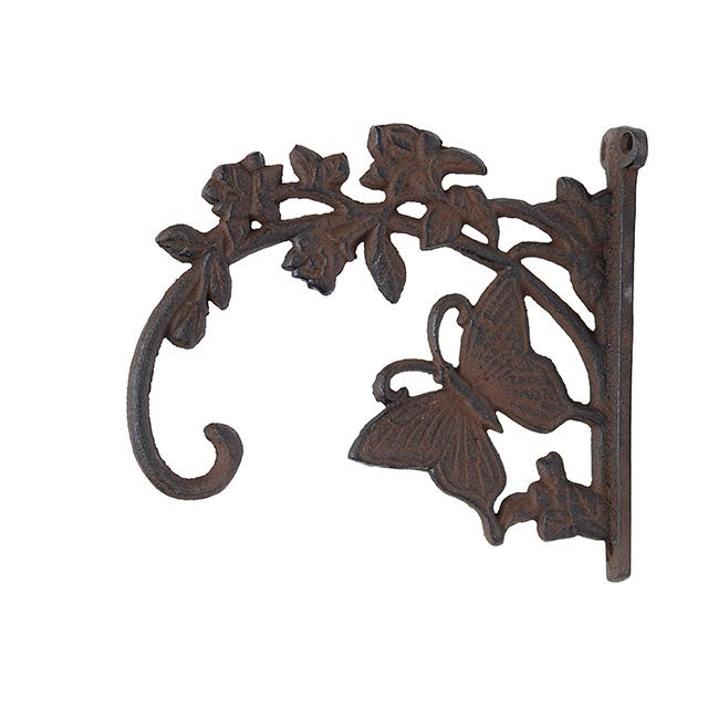 Cast Iron Butterfly Hanger Weather Proof - Country Baskets