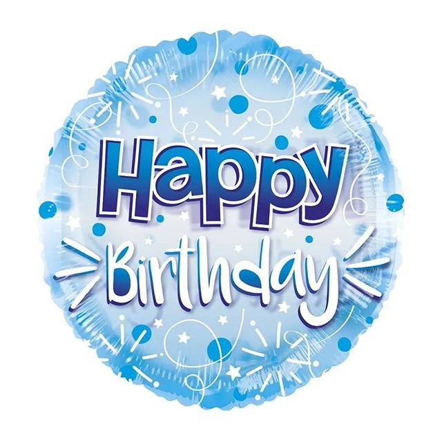 Balloon Happy Birthday Blue 24 Inch | Balloons - Foil | Country Baskets