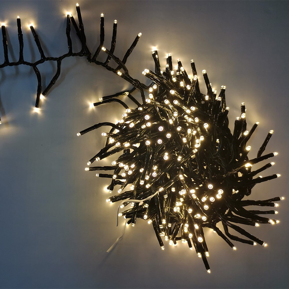 360 Cluster Lights with 8 Functions warm white 5.2m - Country Baskets