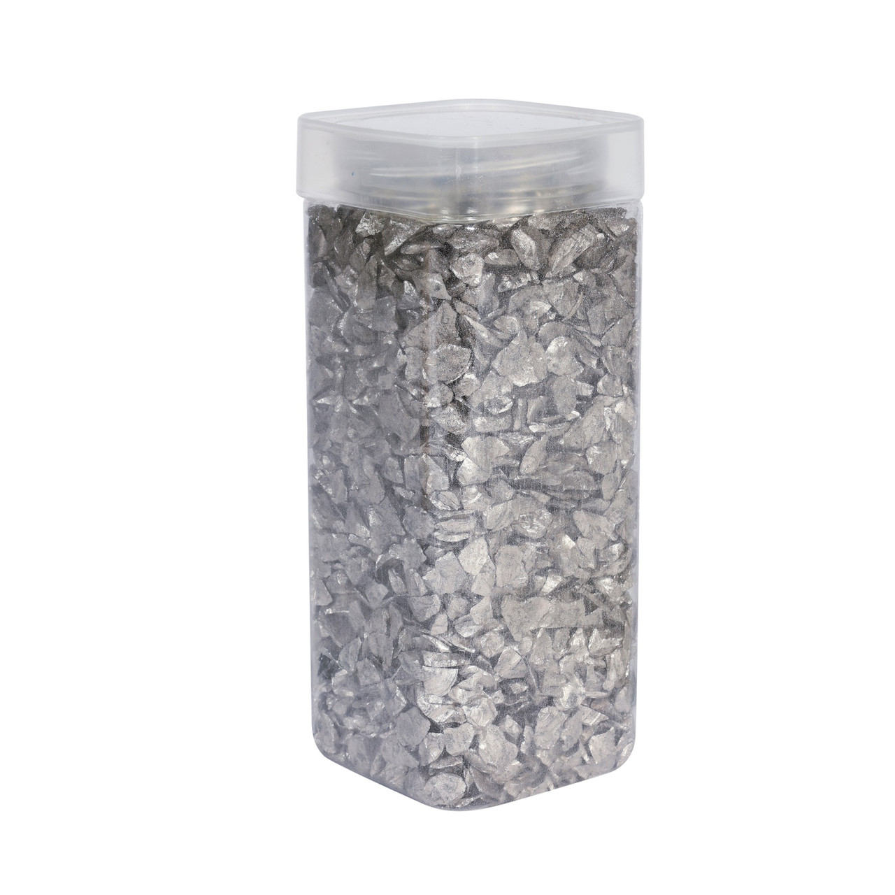Pearlised Glass Pebbles 5-8mm - Silver - Square Jar -750gr | Floristry ...
