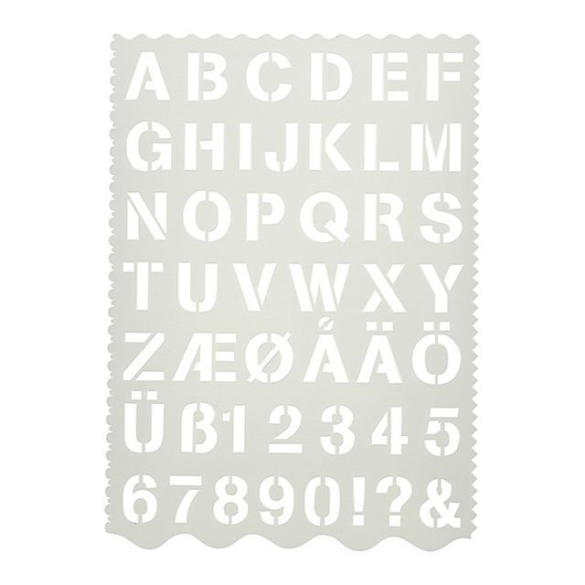 Craft Stencil Numbers Letters | Craft & Hobby Supplies | Country Baskets