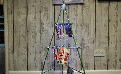 How-to: Christmas Tree Card and Decoration Stand. - Country Baskets