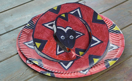 How-to: Paper Plate Snake - Country Baskets