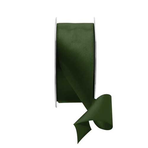 Dark Green Satin Ribbon - 38mm - Country Baskets