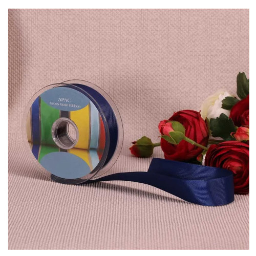 Navy Blue Grosgrain Ribbon - 25mm - Country Baskets