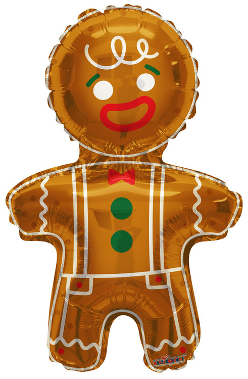 Christmas Gingerbread Man Balloon - Country Baskets