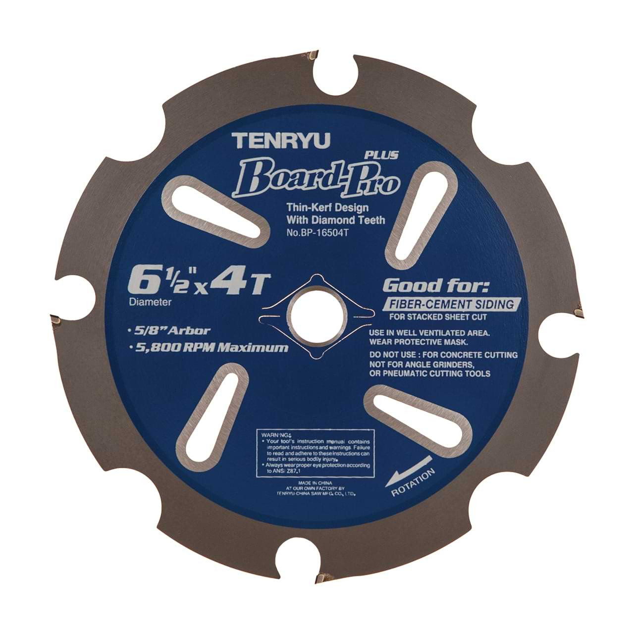 160mm X 4T FTG, Board-Pro Plus Series Saw Blade, Tenryu BP-16004T