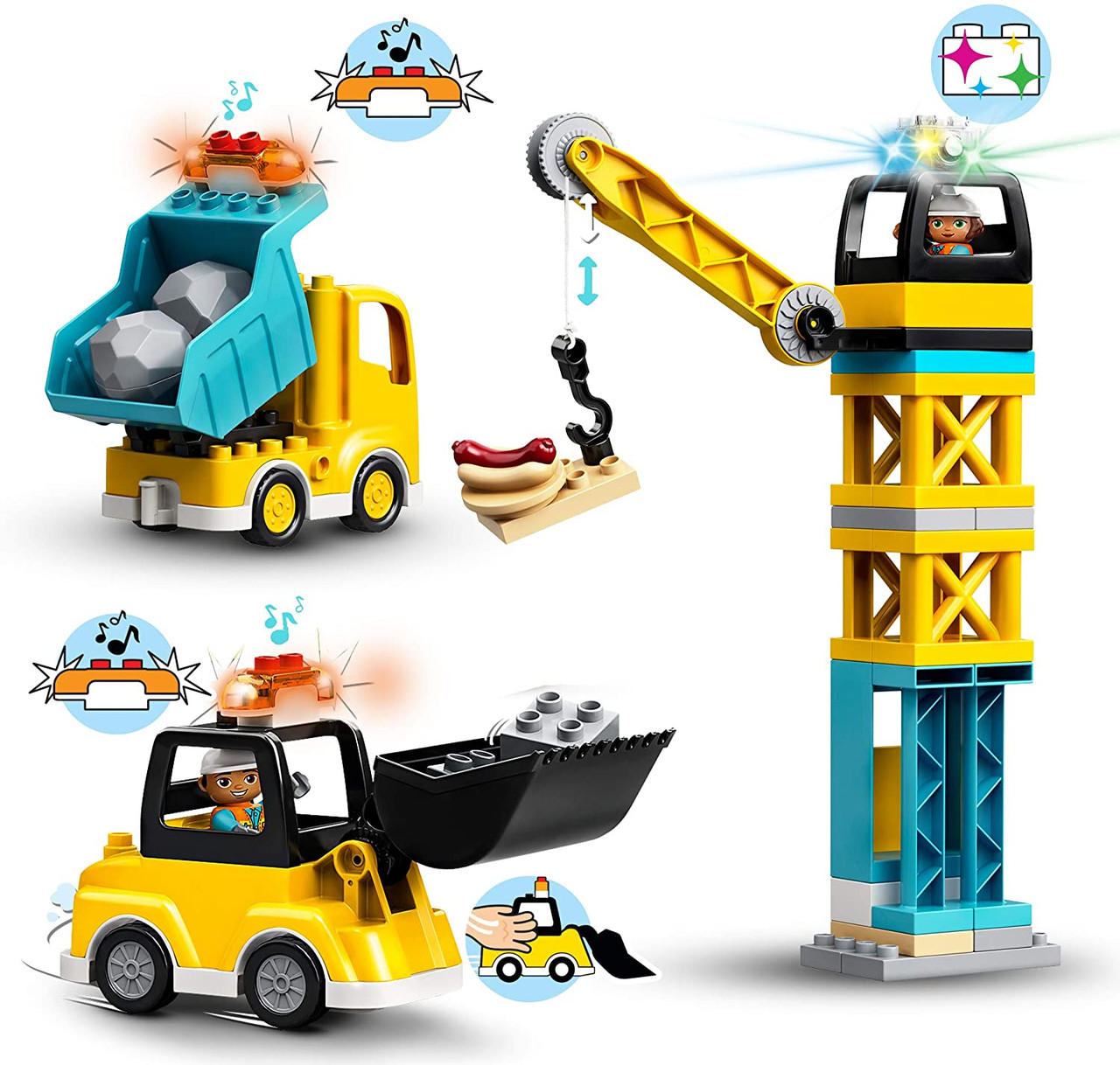 LEGO 10933 DUPLO Tower Crane & Construction Vehicle - Buzz Retailer
