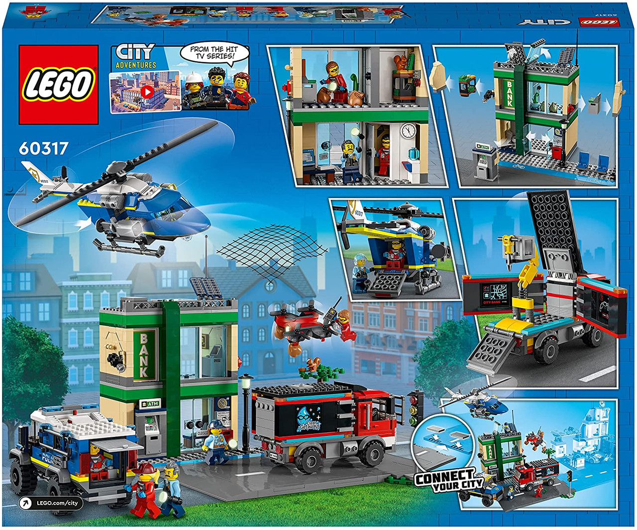 LEGO 60317 City Police Chase at the Bank Set with Trucks - Buzz Retailer