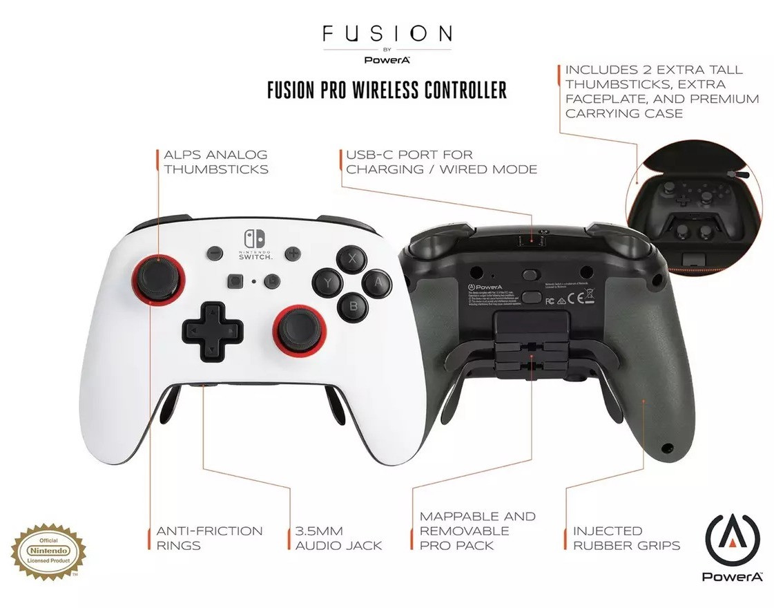 Nintendo Switch PowerA FUSION Pro Wireless Controller - Buzz Retailer