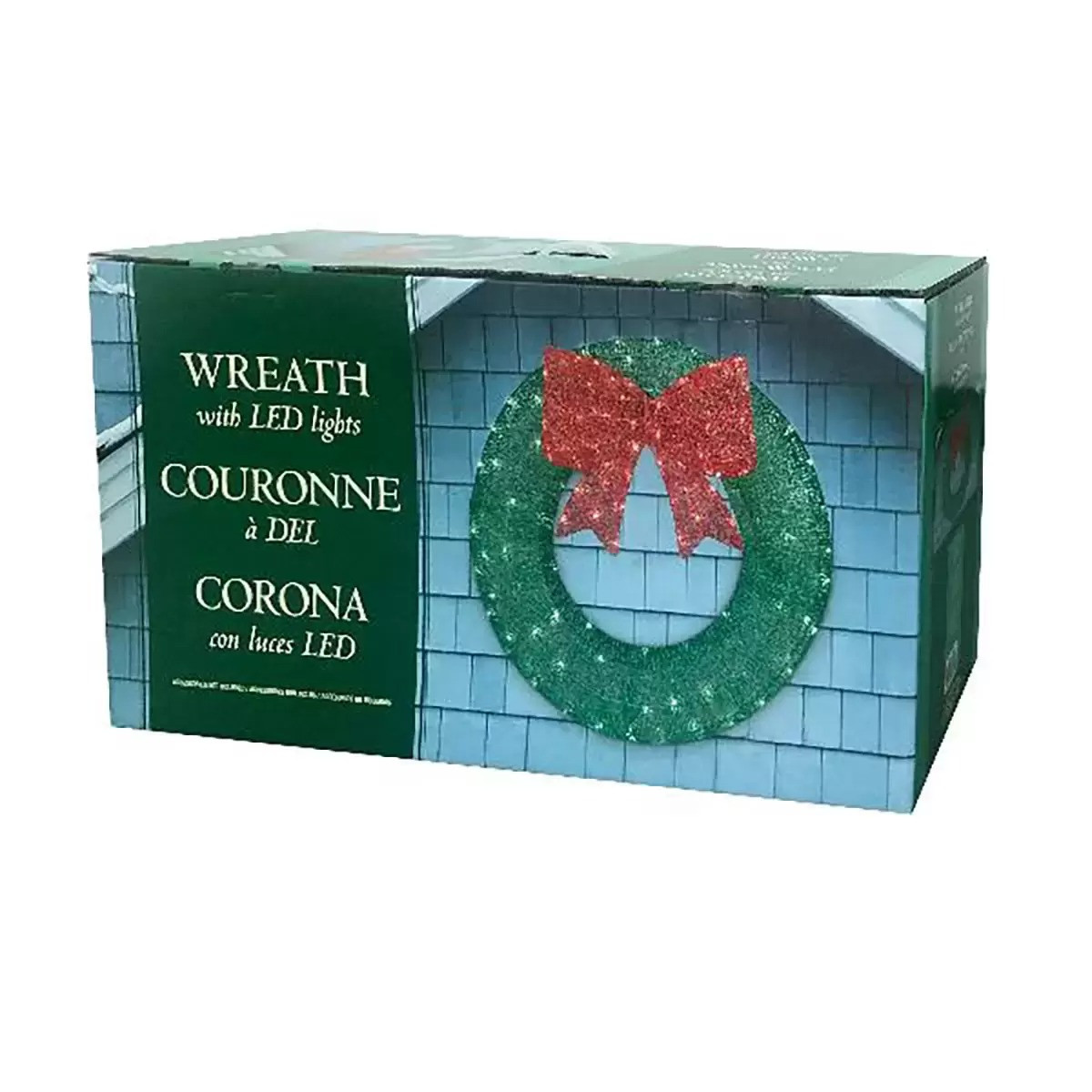 Christmas Wreath Glitter String Extra Large with 150 LED Lights - Buzz ...