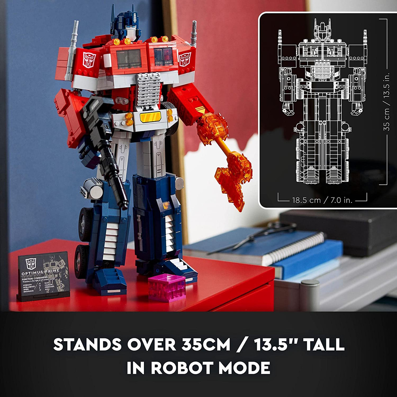 LEGO 10302 Icons Optimus Prime Transformers Robot Model Set - Buzz Retailer