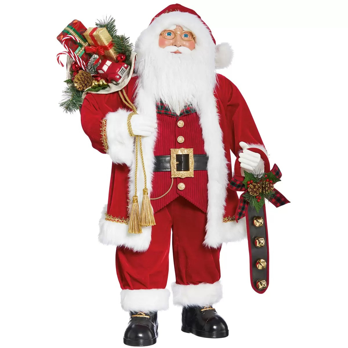 Traditional Standing Fabric Santa 36 Inch (91.5cm) - Buzz Retailer
