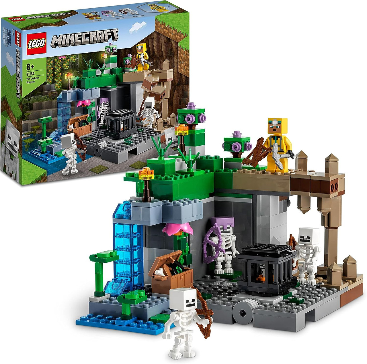 LEGO 21189 Minecraft The Skeleton Dungeon Buildable Toy - Buzz Retailer