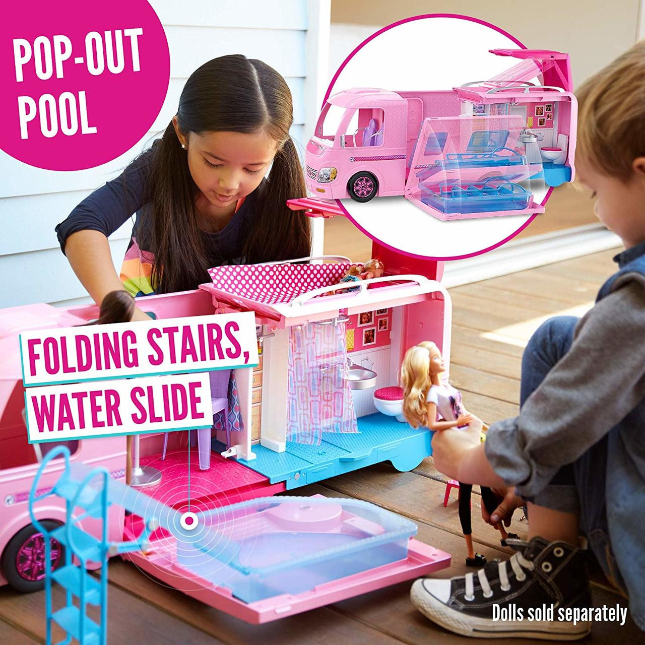 Barbie FBR34 Dream Campervan Playset with Accessories - Buzz Retailer