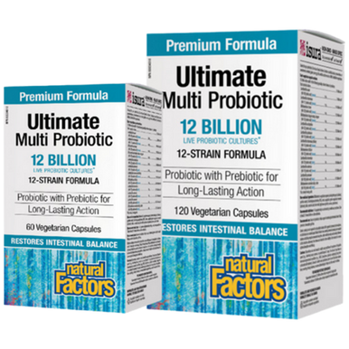 Natural Factors Ultimate Multi Probiotic 12 Billion 12 Strain Capsules