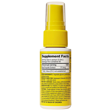 Beekeeper's Naturals Propolis Throat Spray - Immune Support