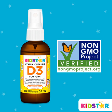 KidStar Nutrients Vitamin D3 500 IU Spray