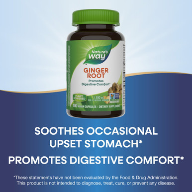 Nature's Way Ginger Root Value Size Gastrointestinal Discomfort 180 ...