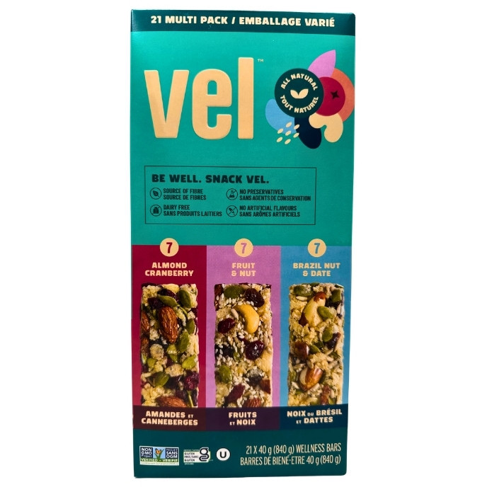 Vel All Natural Cereal Bars Variety Pack