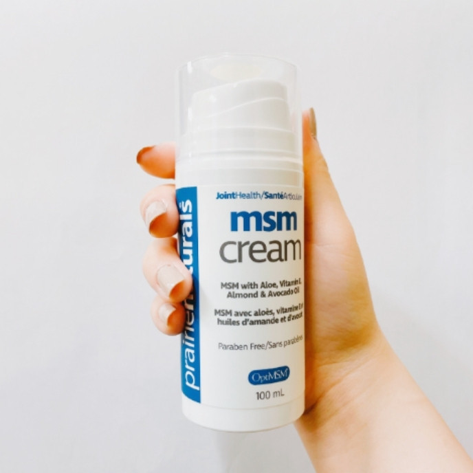 Prairie Naturals MSM Cream 100mL | Natural Joint Relief