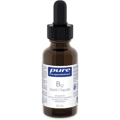 Pure Encapsulations B-12 5000 30 ml | High-Potency Methylcobalamin for ...