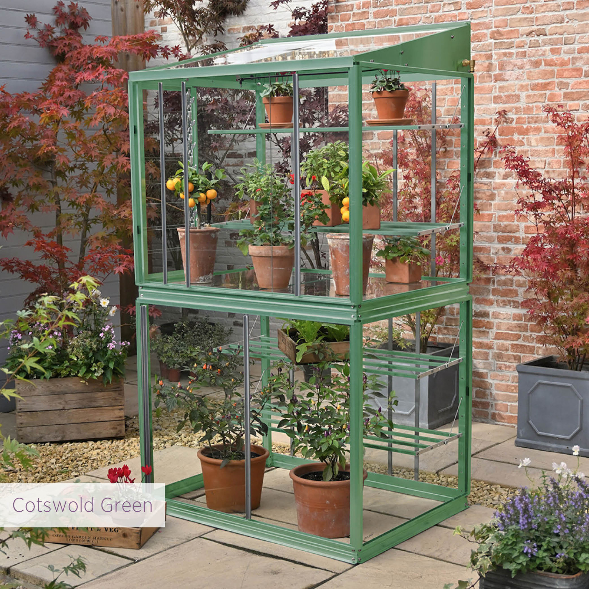 Classic Aluminium Grow House | Adjustable Shelves | Sarah Raven