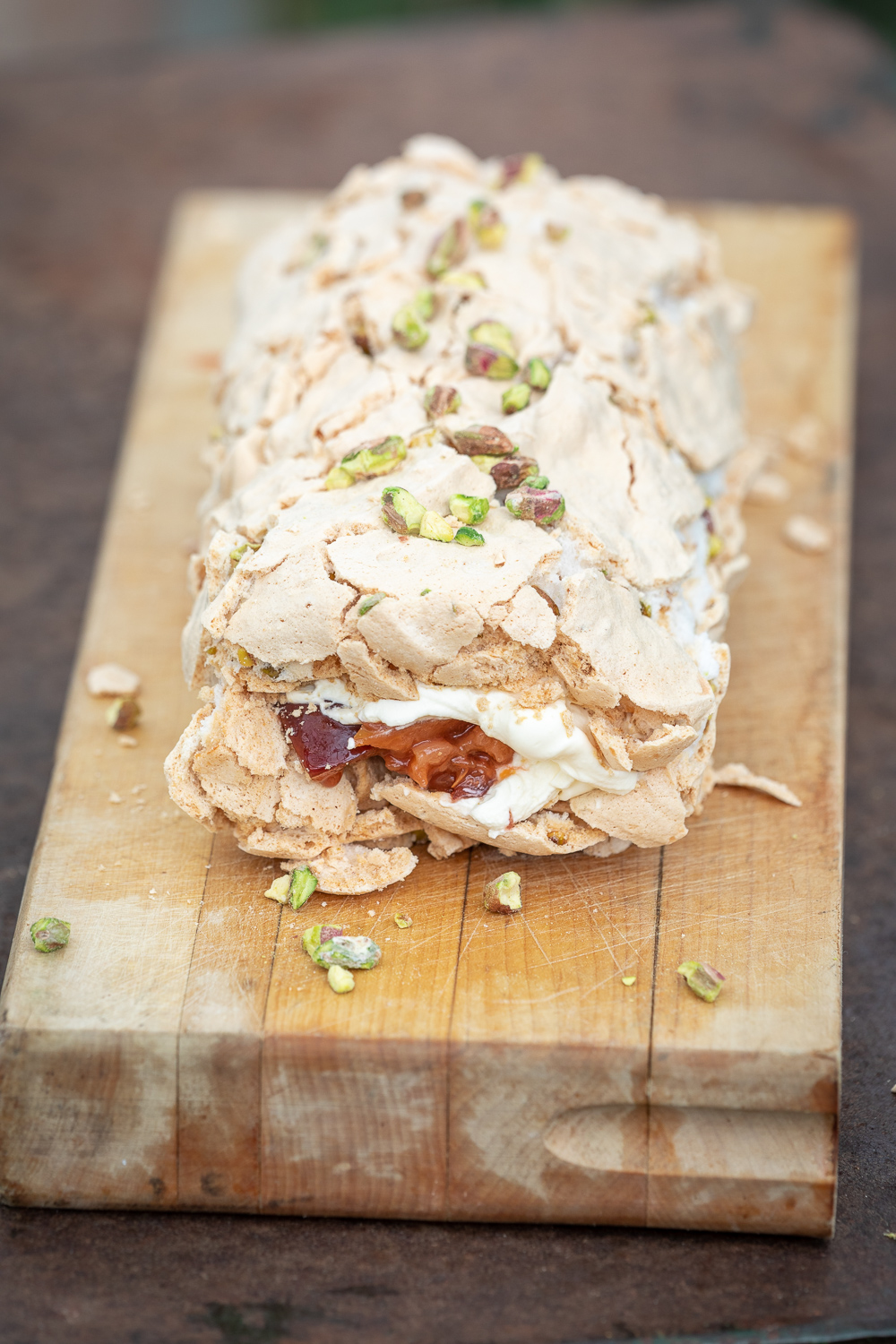 Spiced Plum and Chestnut Roulade - Sarah Raven