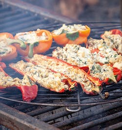 stuffed red horn peppers - Sarah Raven