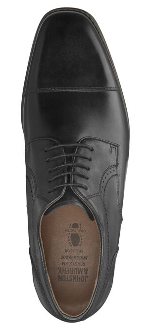 Johnston & Murphy XC4® Branning Cap Toe Waterproof Black - Sherman ...