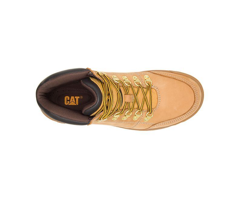 CAT Footwear Men's Outline Soft Toe Work Boot Honey - Sherman Brothers Inc
