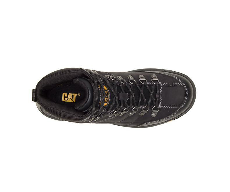 CAT Footwear Men's Threshold Waterproof Soft Toe Work Boot Black ...