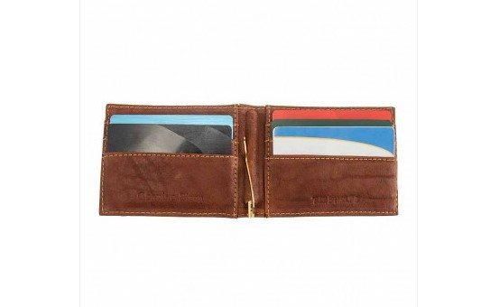 Sherman Brothers Bryce Bison Wallet Tan - Sherman Brothers Inc