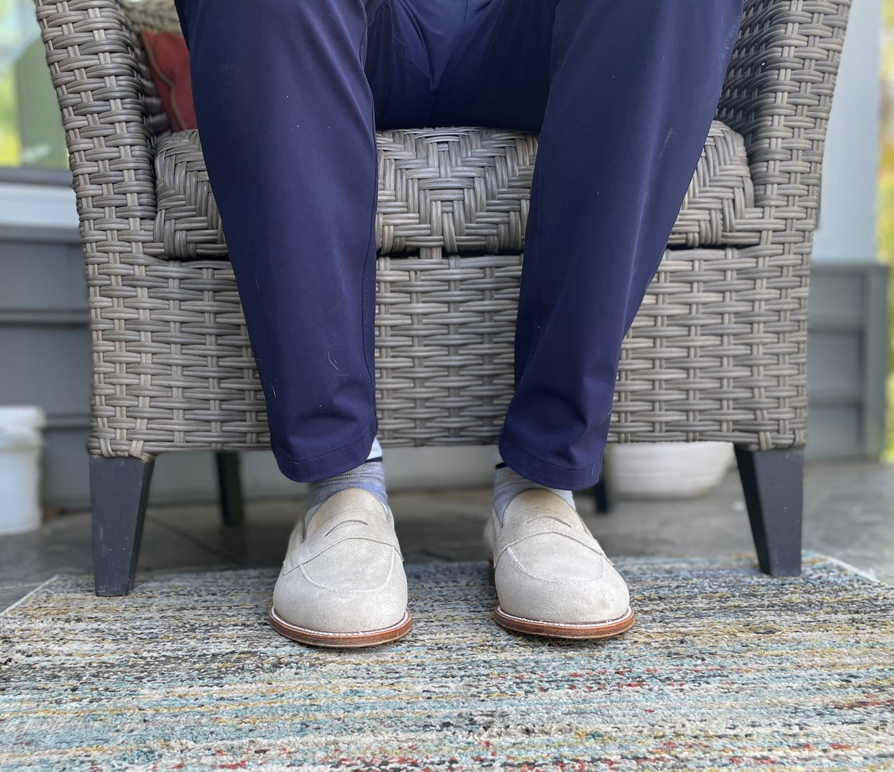 Alden -LIMITED EDITION SPRUCE ST. PENNY SLIP ON Milkshake suede #D2226 ...