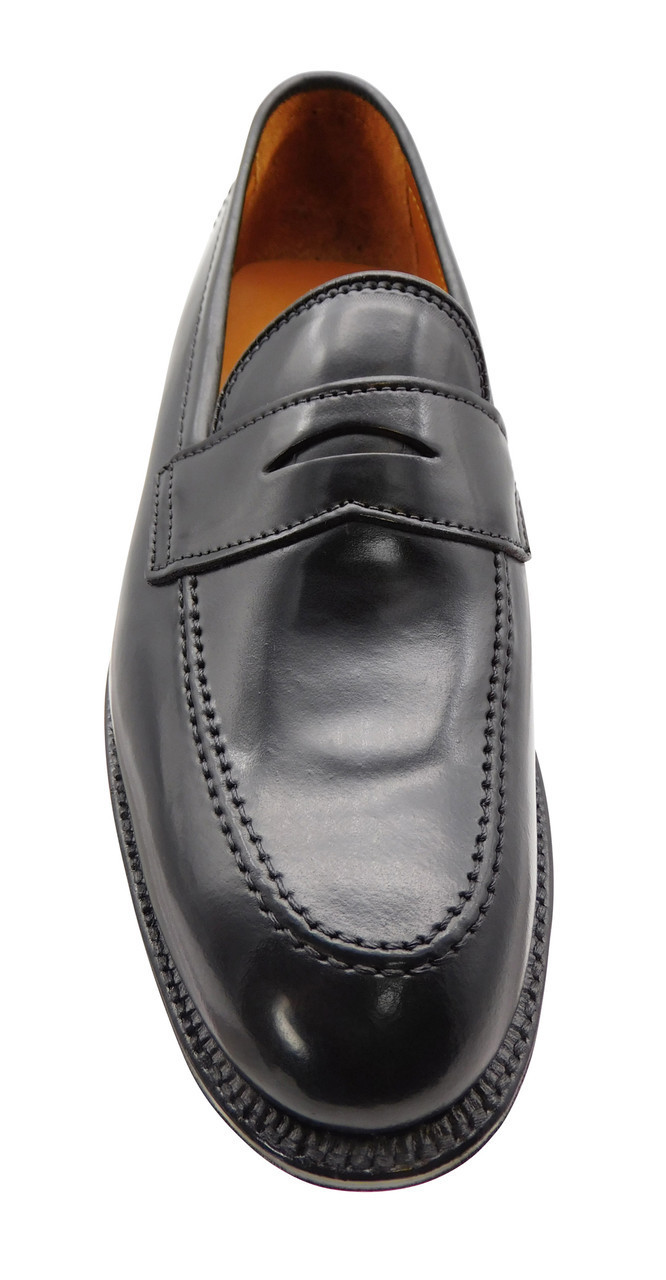 LIMITED EDITION Alden SPRUCE ST. PENNY SLIP ON Black SHELL CORDOVAN ...