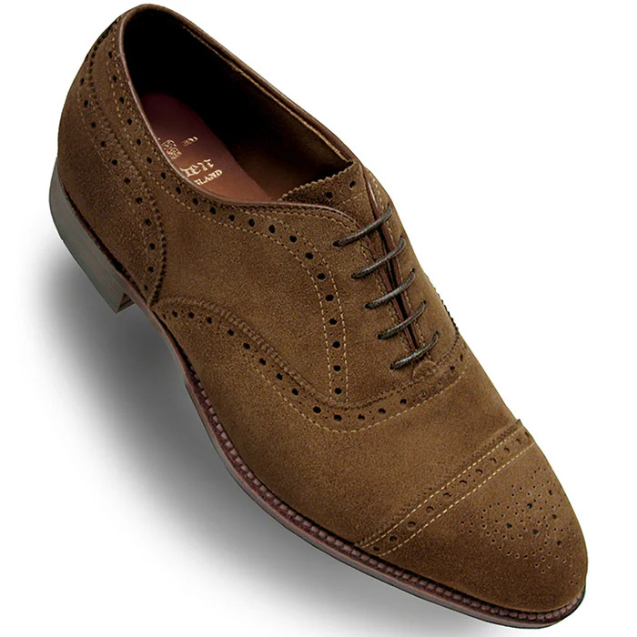 Alden Medallion Perf Tip Bal Oxford Snuff Suede # 51670 - Sherman ...