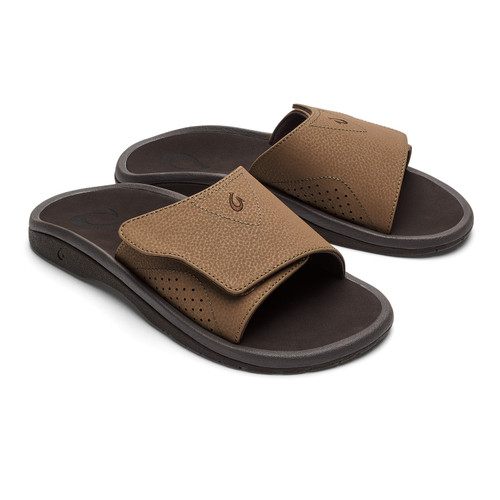 Olukai Men's Nalu Tan / Dark Java - Sherman Brothers Inc