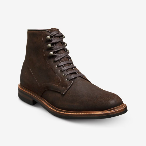 Allen Edmonds Higgins Mill Weatherproof Boot Brown Waxed Suede ...