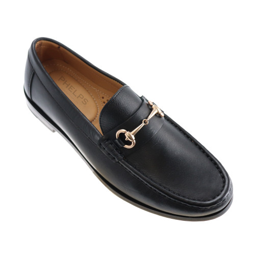 Sherman Brothers Bridge Bits® Loafer Tubular English Moccasin Black ...
