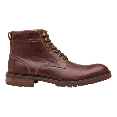 Johnston & Murphy Men's Barrett Plain Toe Full Grain Mahogany Clearance ...